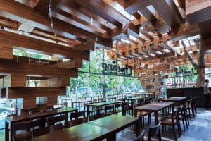 Contemporary Timber Architecture at Restaurant in Vietnam