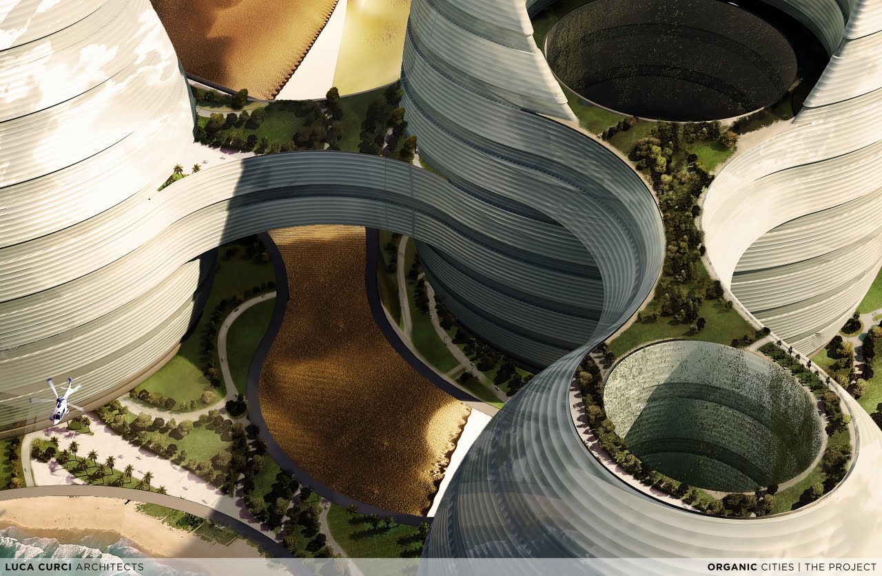 Organic Cities for Persian Gulf Skyline by Luca Curci Architects Studio ...