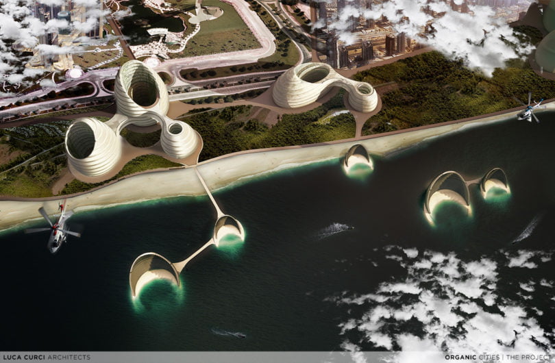Organic Cities for Persian Gulf Skyline by Luca Curci Architects Studio ...