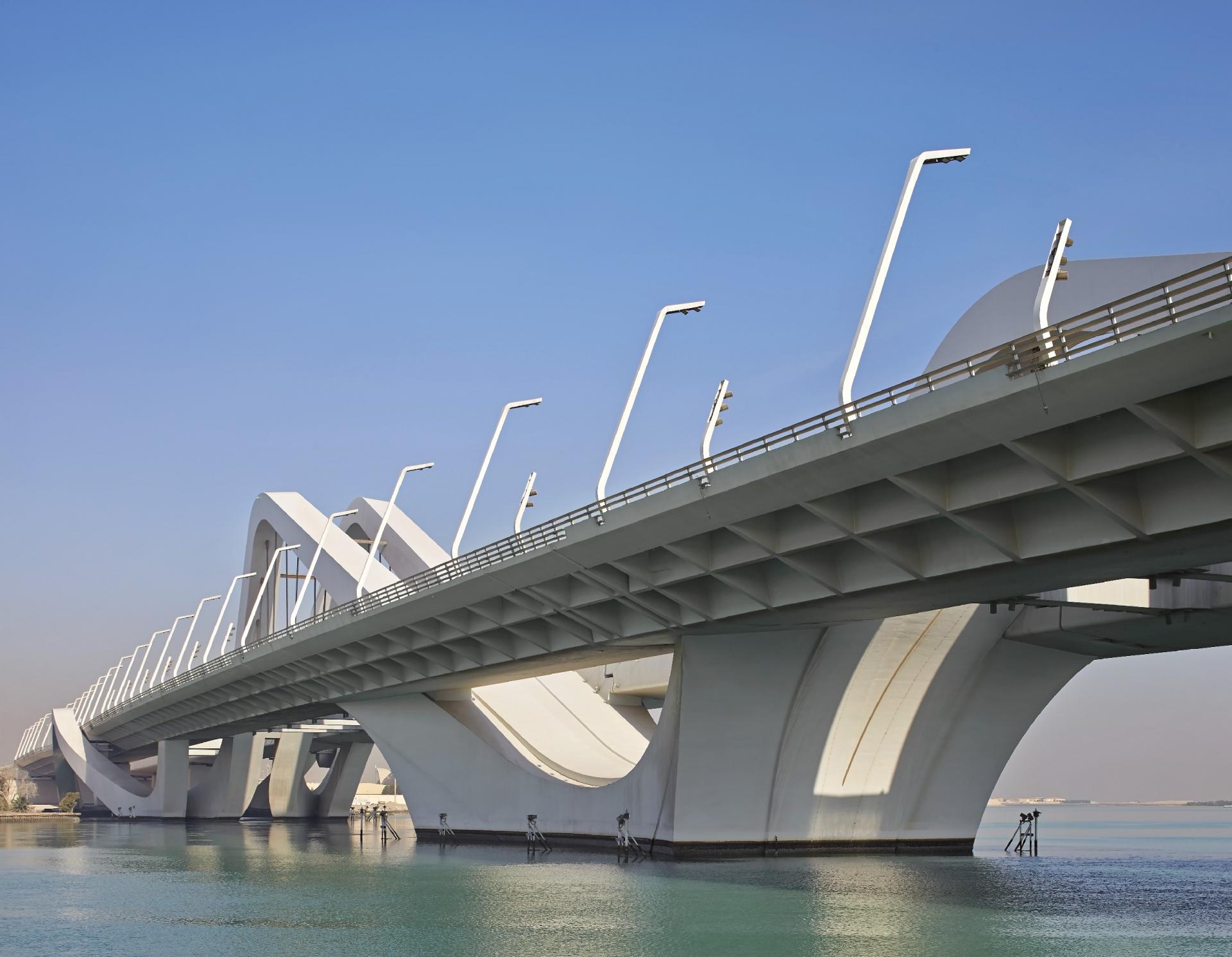 Sheikh Zayed Bridge Construction Architecture by Zaha Hadid