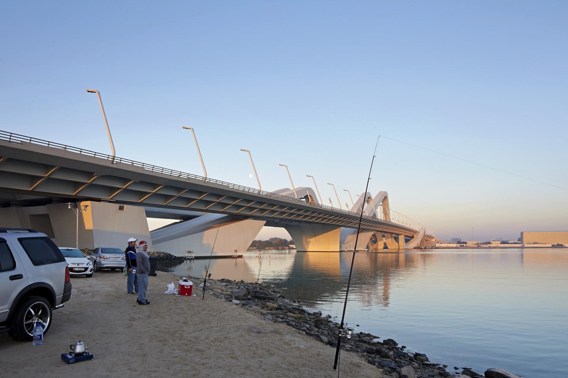 Sheikh Zayed Bridge Construction Architecture by Zaha Hadid