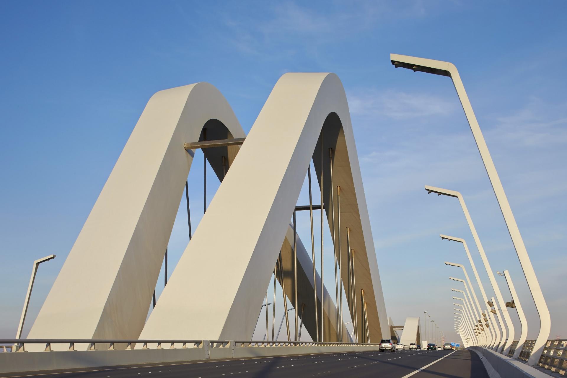 Sheikh Zayed Bridge Construction Architecture by Zaha Hadid