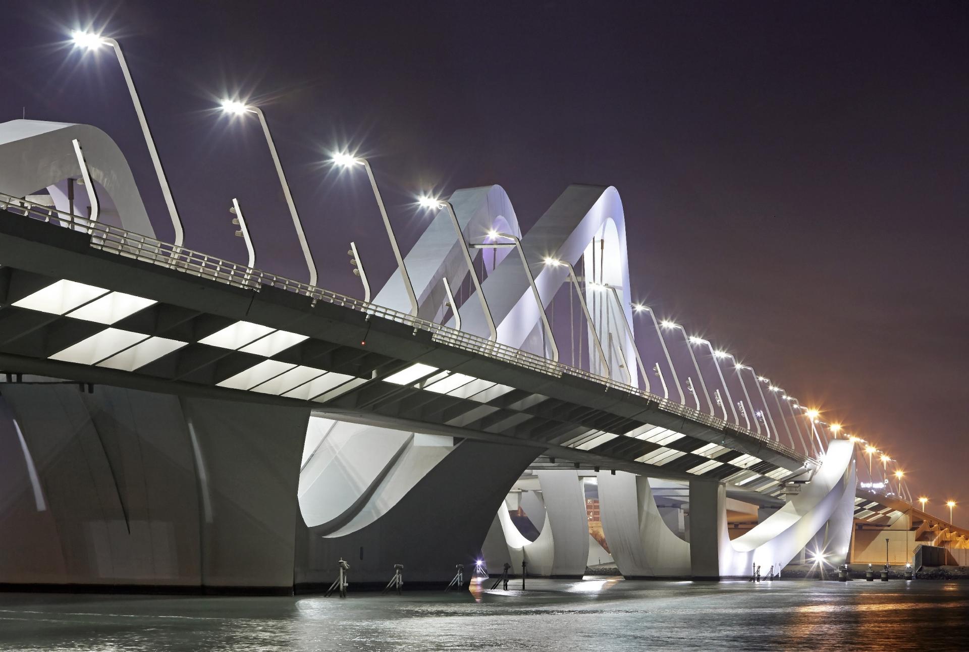 Sheikh Zayed Bridge Construction Architecture by Zaha Hadid