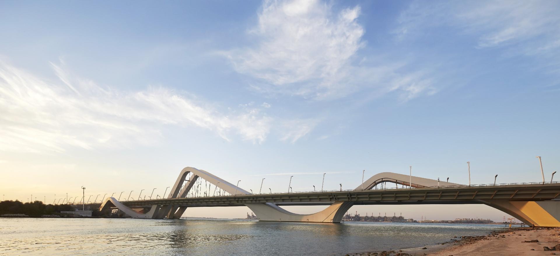 Sheikh Zayed Bridge Construction Architecture by Zaha Hadid