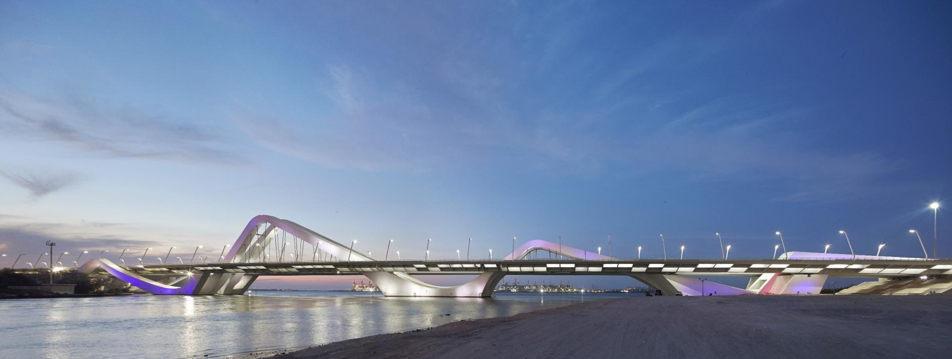 Sheikh Zayed Bridge Construction Architecture by Zaha Hadid
