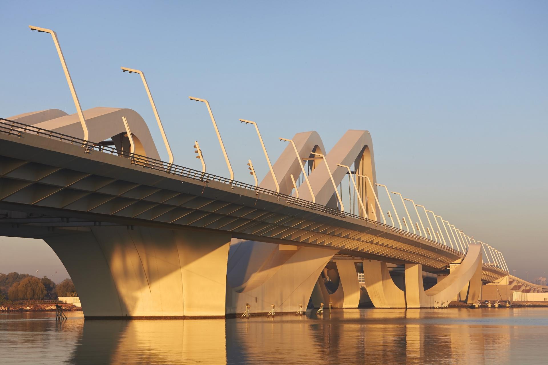 Sheikh Zayed Bridge Construction Architecture by Zaha Hadid