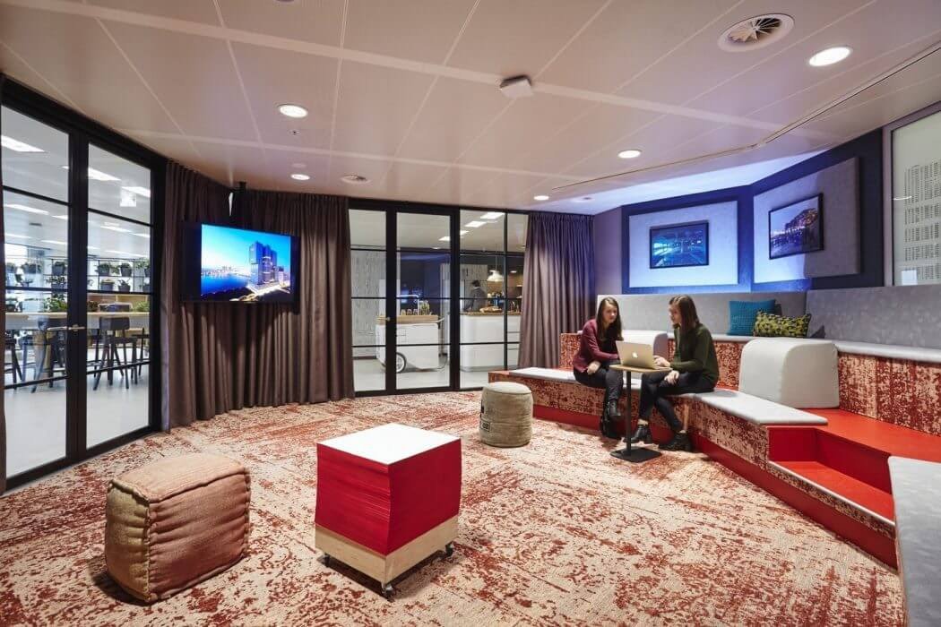 Office Interior Design Ideas with Lay Back Working Theme - Kadva Corp