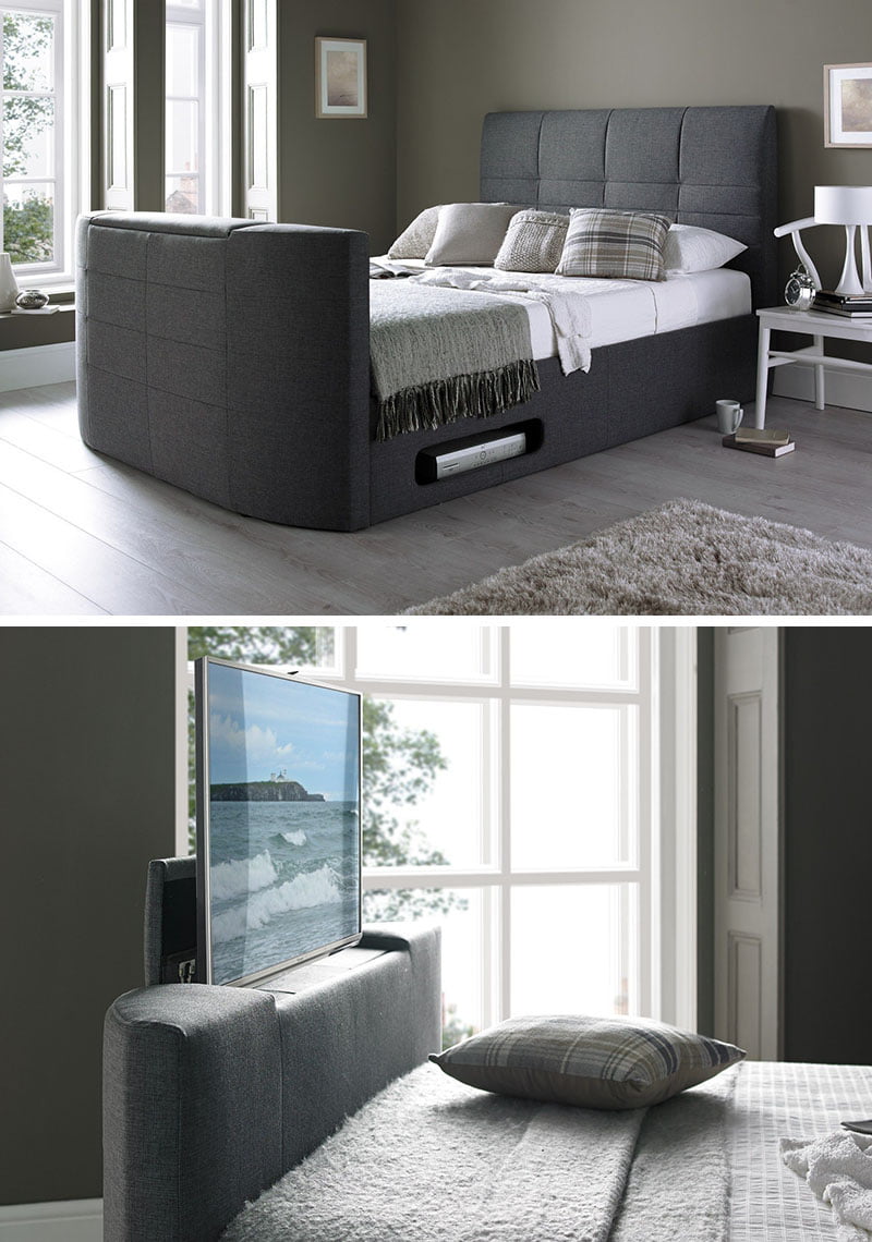 Bedroom TV Stand Unit with Mount Modern Design Ideas - Kadva Corp