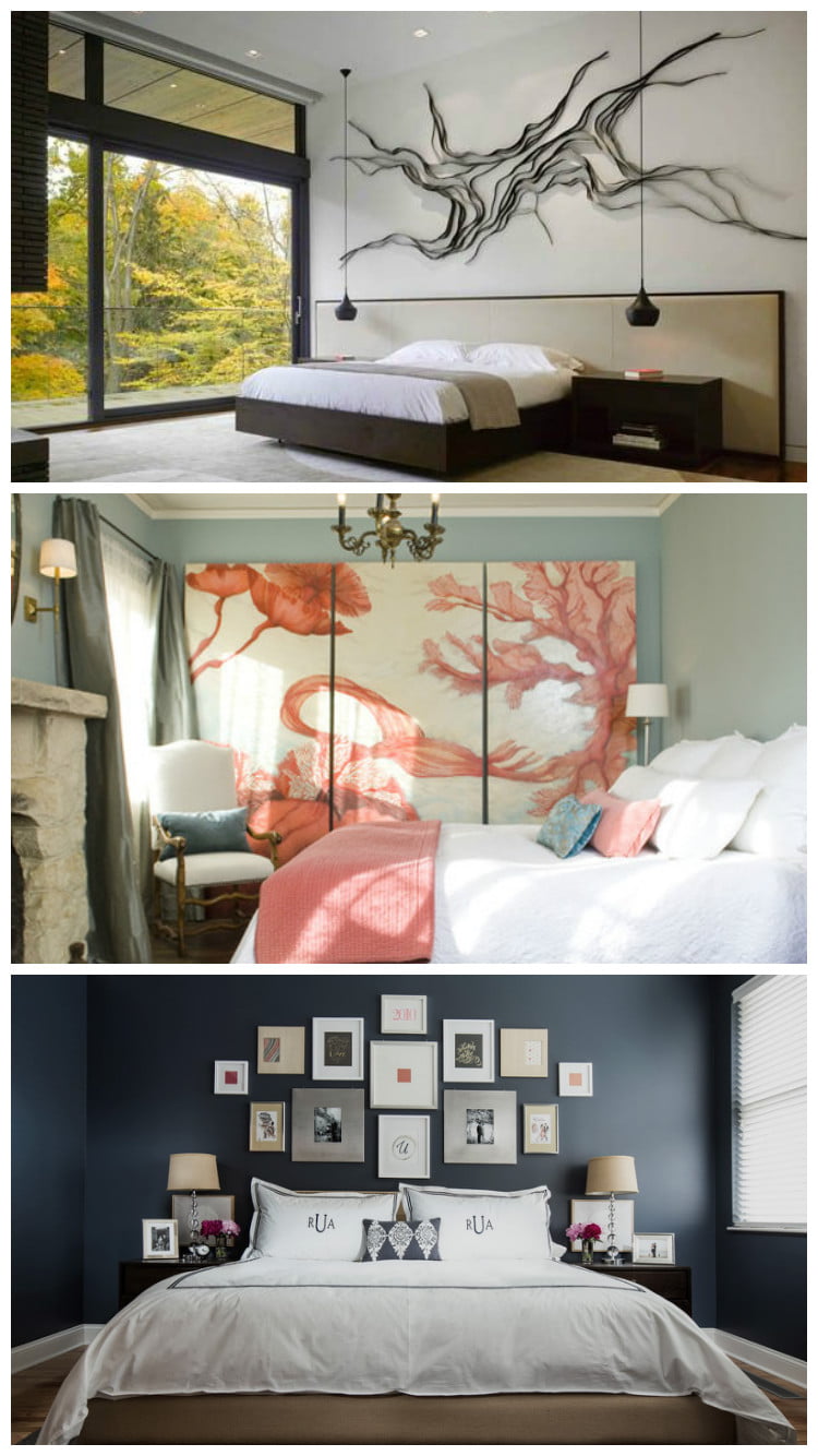 101 Best Bedroom wall art décor ideas with canvas painting, metal ...
