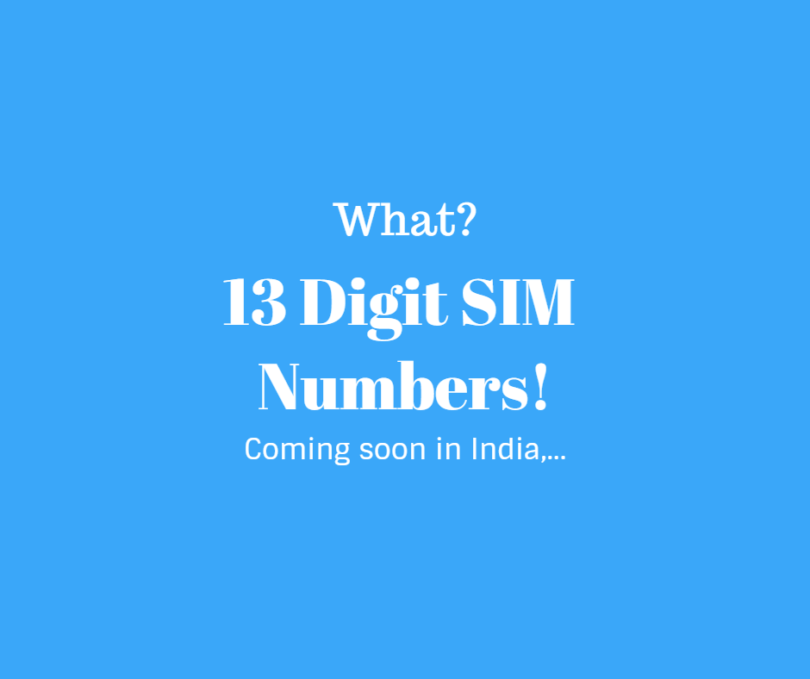 13 Digit M2M mobile (SIM) numbers coming in India from 1st July of 2018 ...