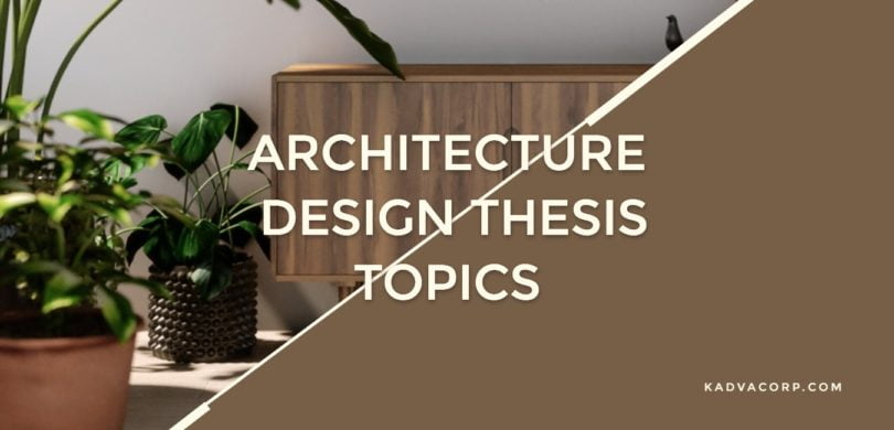 Innovative architecture thesis topics list for B.Arch. final year ...