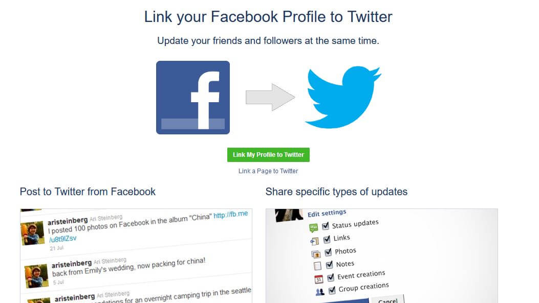 How To Link Facebook To Twitter Business Page - Kadva Corp