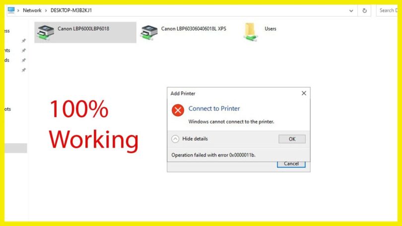0x00000b11 printer error Without uninstall a Windows update Simple Step [Solved] - Kadva Corp
