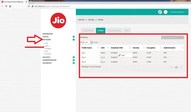 JIO Router Login ID and Password Working - Kadva Corp