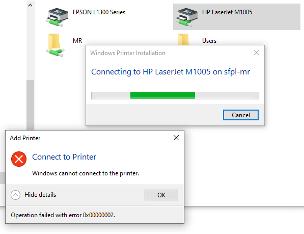 How To Fixed Printer Sharing Error To My Printer Operation Failed With Error 0x00000002 Kadva Corp