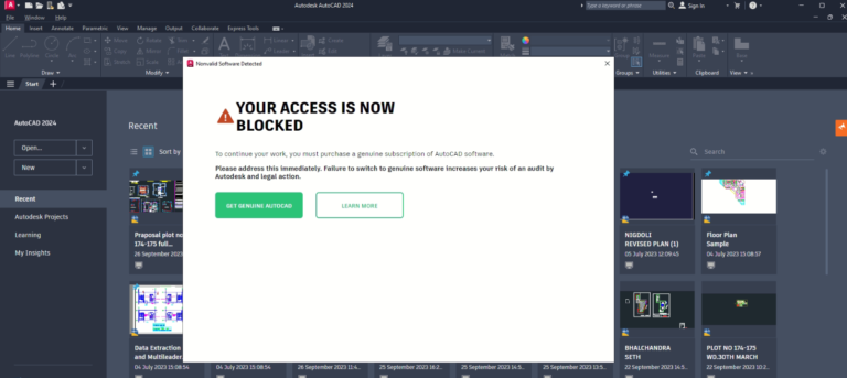 Fixed your access is now blocked autocad 2024 - Kadva Corp