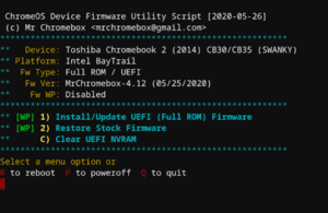 New ChromeOS Firmware Script (Working Method) - Kadva Corp