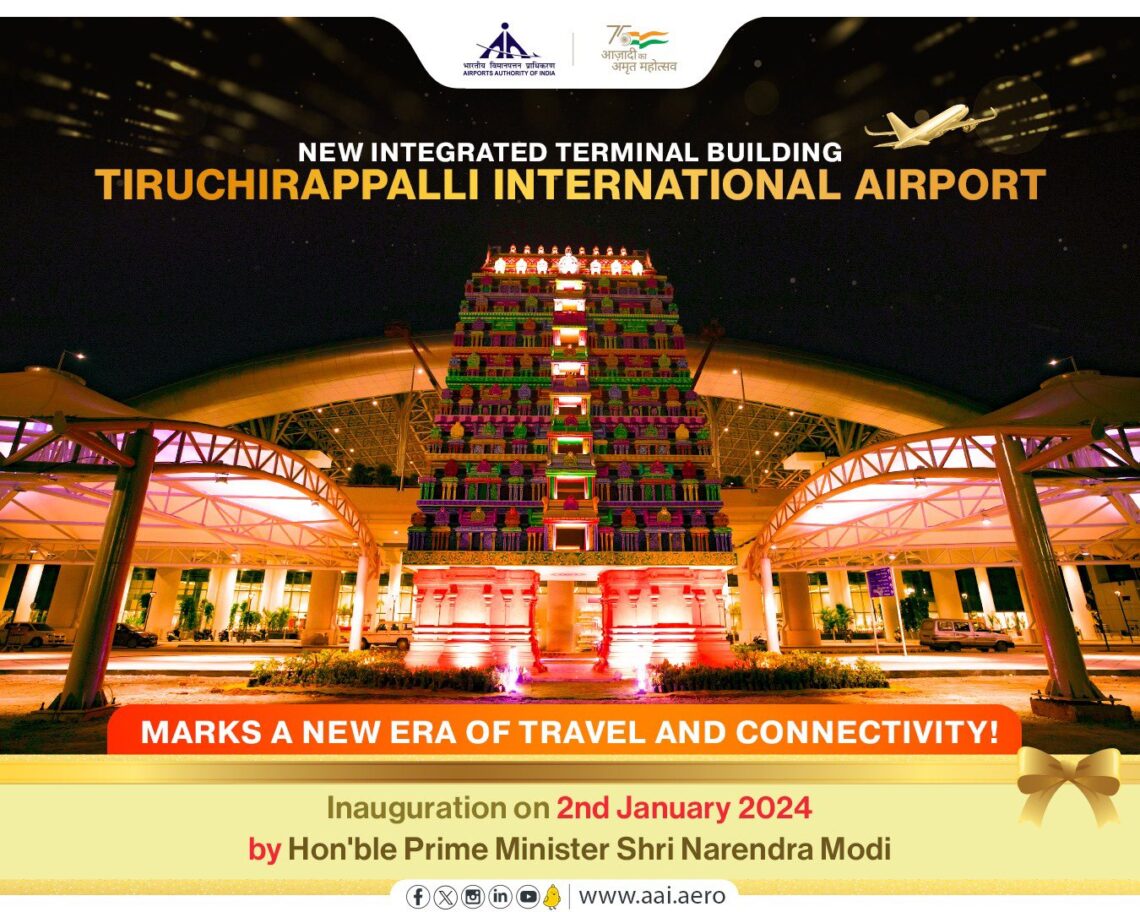TrichyAirport - Architecture of Tiruchirappalli Airport with Interior ...