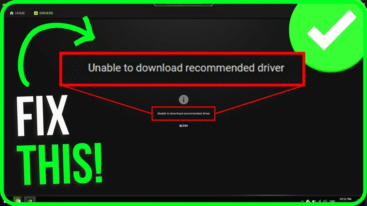 Unable to Download Recommended driver Nvidia Geforce - Kadva Corp
