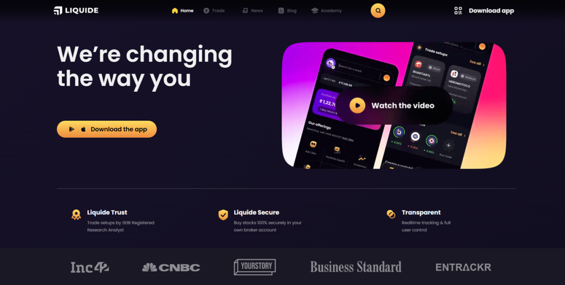 Liquide Stock Investment App Review - Kadva Corp